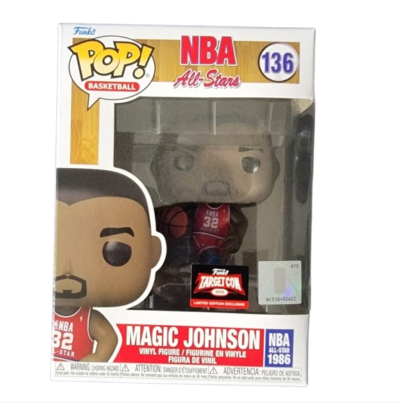Funko | Toys | Funko Pop Nba Magic Johnson Red | Poshmark